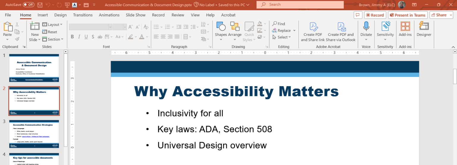 Accessible Microsoft PowerPoint Presentations – KATS Network