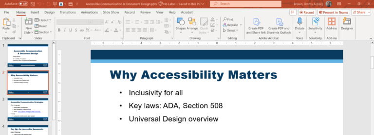 Accessible Microsoft PowerPoint Presentations – KATS Network